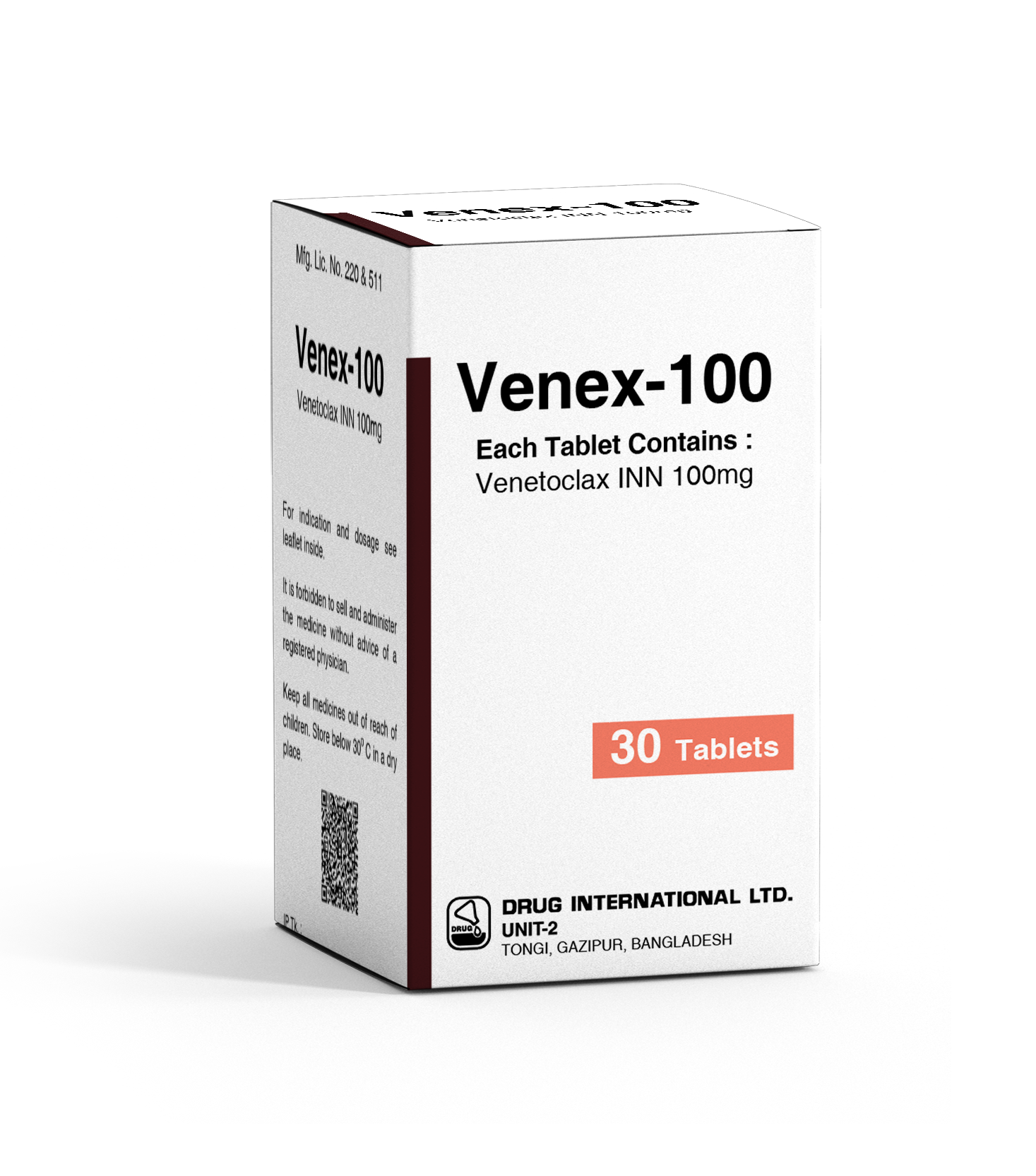 【维奈托克-venex-100(孟加拉耀品国际)】说明书,疗效,副作用,价格-药纷享进口药